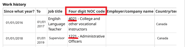 UPDATE: Transition to National Occupational Classification (NOC) 2021 ...